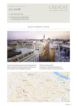 CRESCAT Advisory – Aktuelles, Veranstaltungen, Newsletter, Downloads